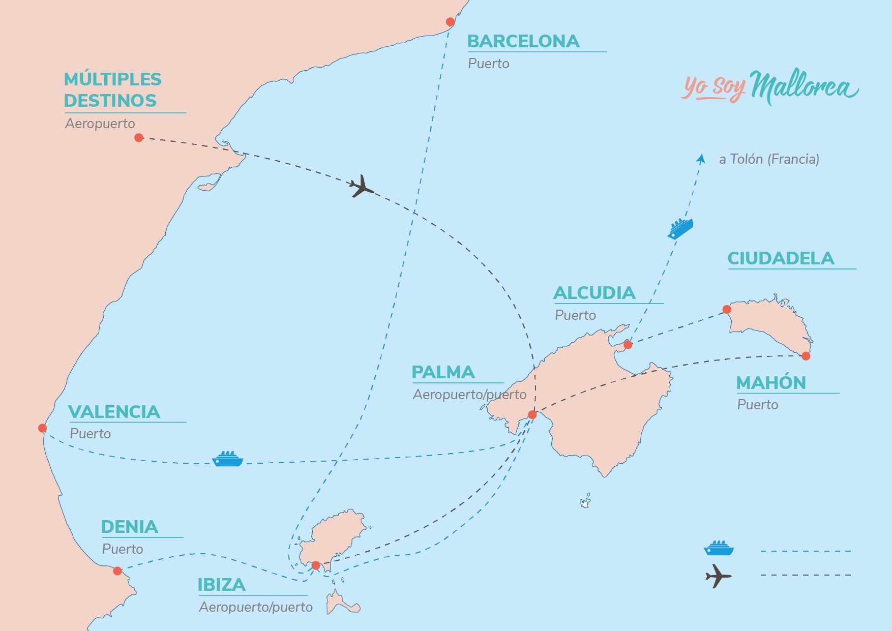 Ferry to Mallorca | Book tickets at the best price | Yo soy Mallorca